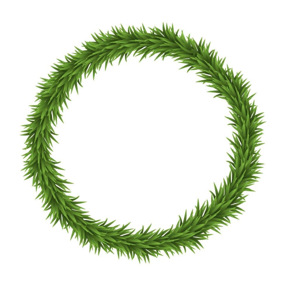 Greenery Christmas Garland wreath. Merry Christmas Circle border nature ... Greenery Christmas Garland wreath. Merry Christmas Circle border nature ...