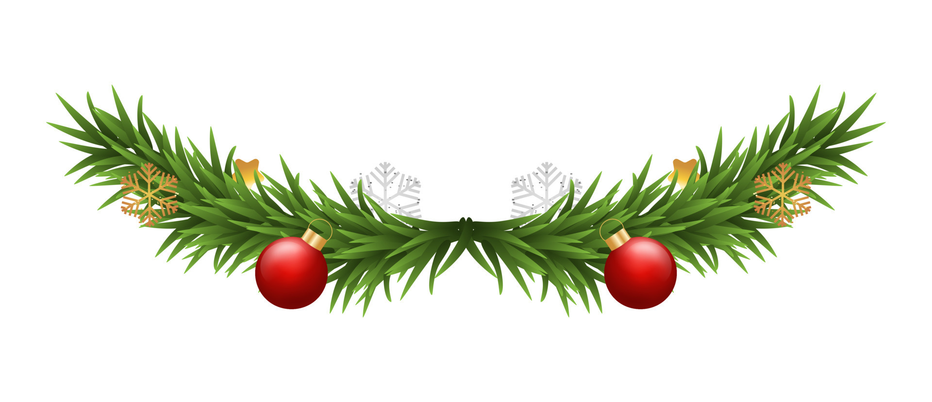 Greenery Christmas Garland. Merry Christmas wreath with fir branches ... Greenery Christmas Garland. Merry Christmas wreath with fir branches ...
