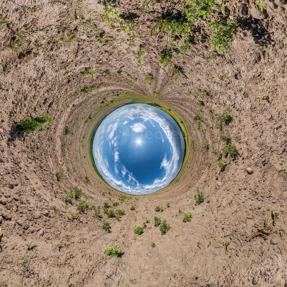 Blue Little Planet Inversion Of Tiny Planet Transformation Of Spherical Panorama 360 Degrees