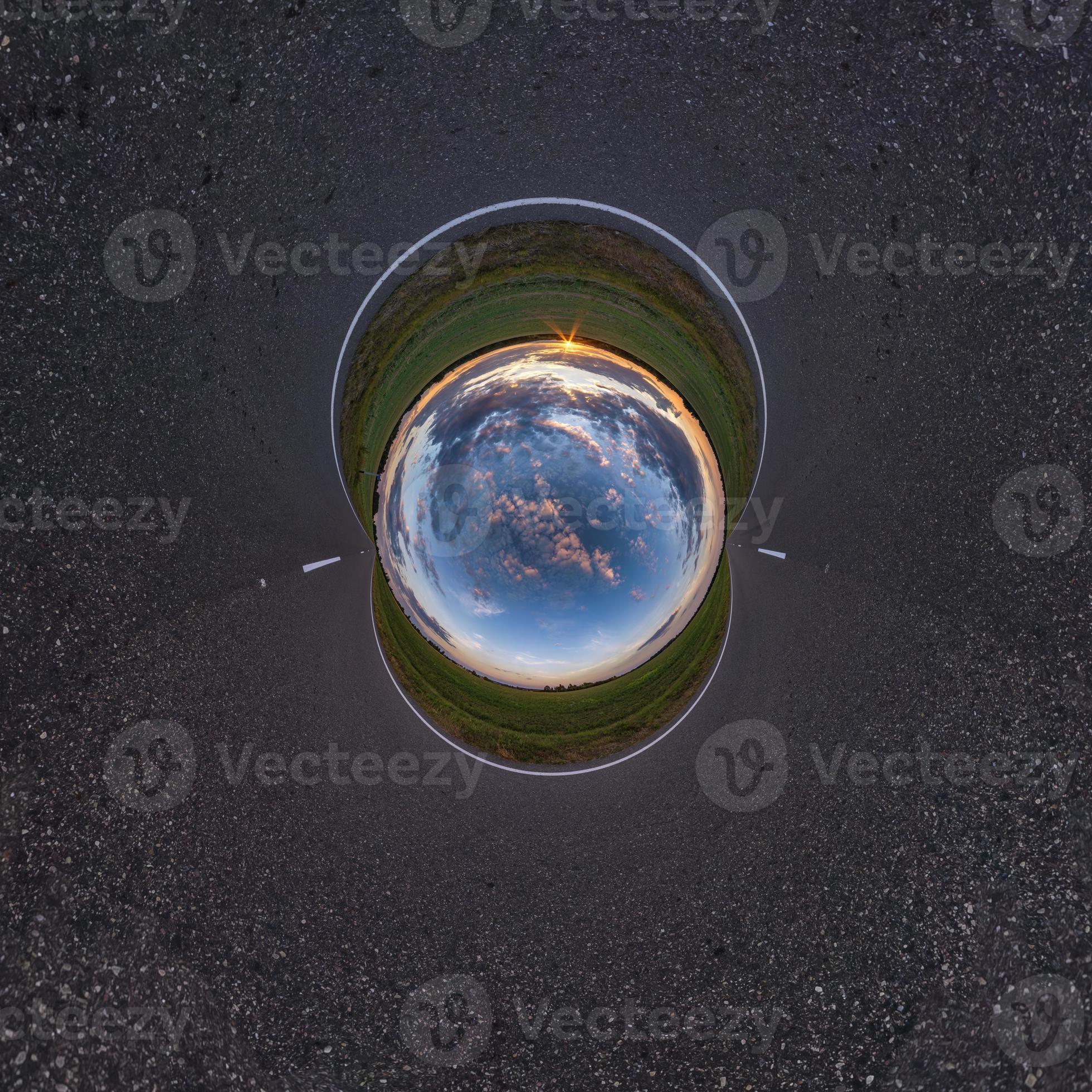 Inversion of blue little planet transformation of spherical panorama ...