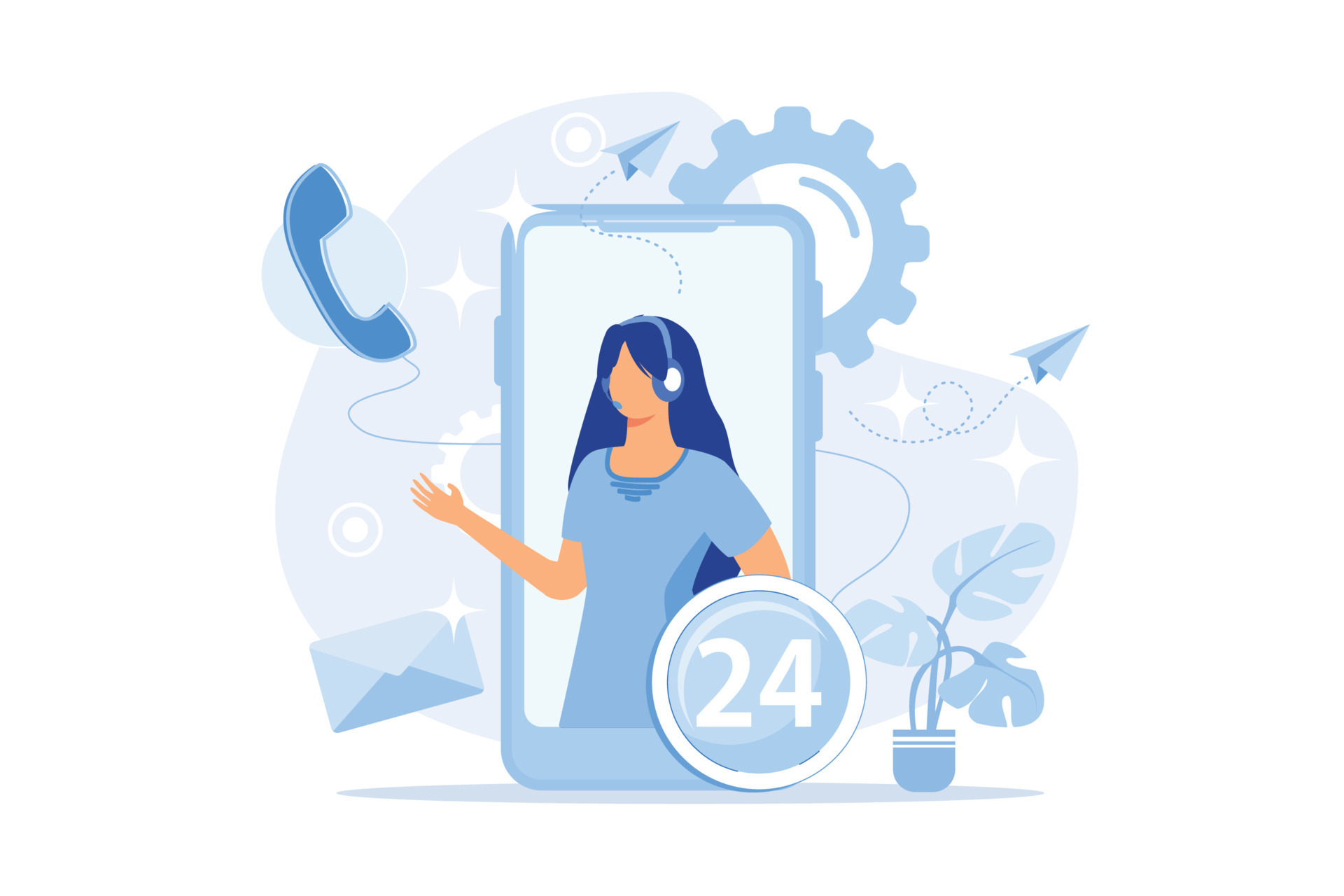 Online assistant, support team, contact us, website element, menu bar, chatbot, get in touch ...