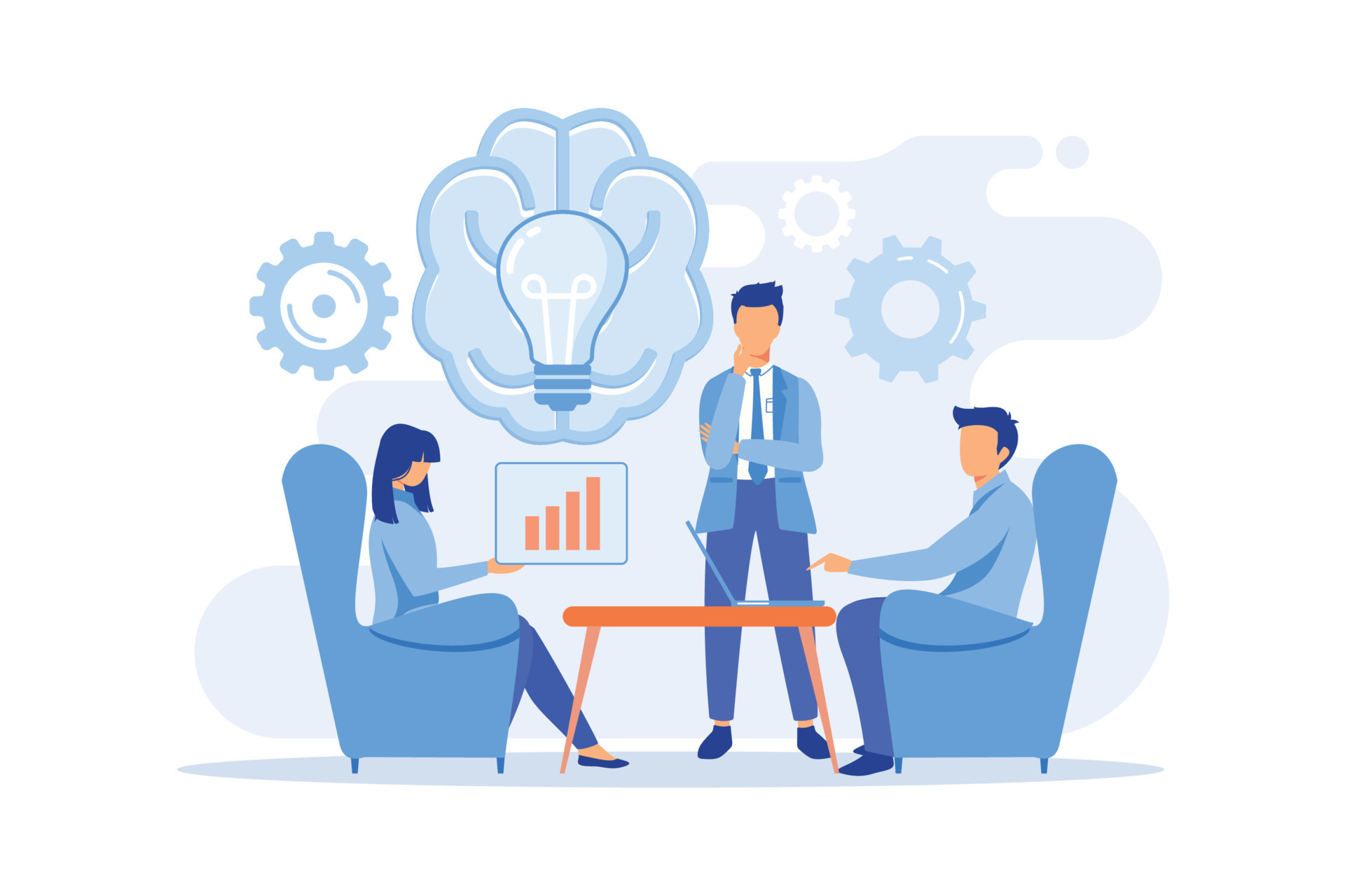 Teamwork Brainstorming Tools Idea Management Creative Team Working Process Finding Solution