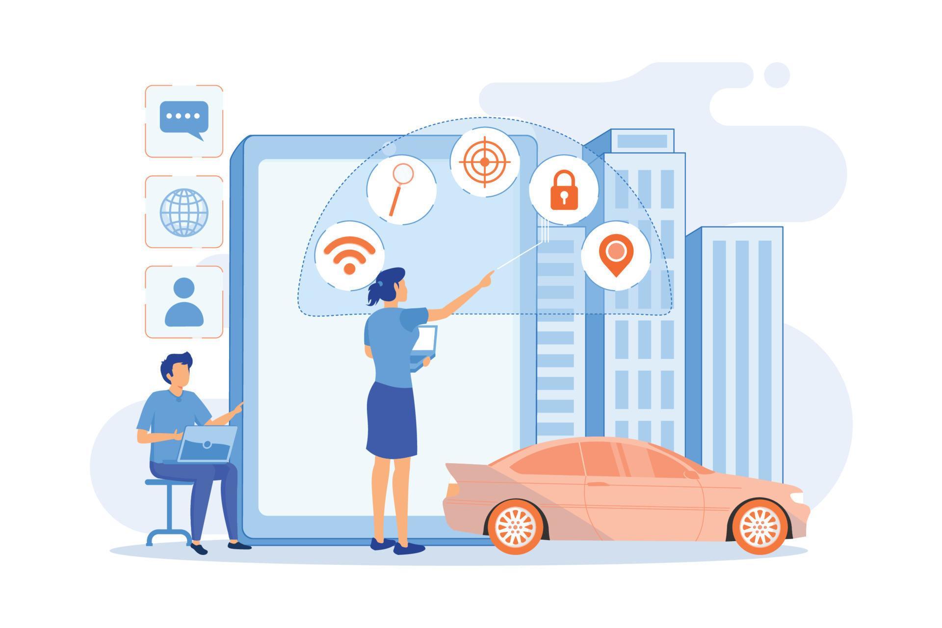 People interacting with technology. Smart, user-oriented design ...