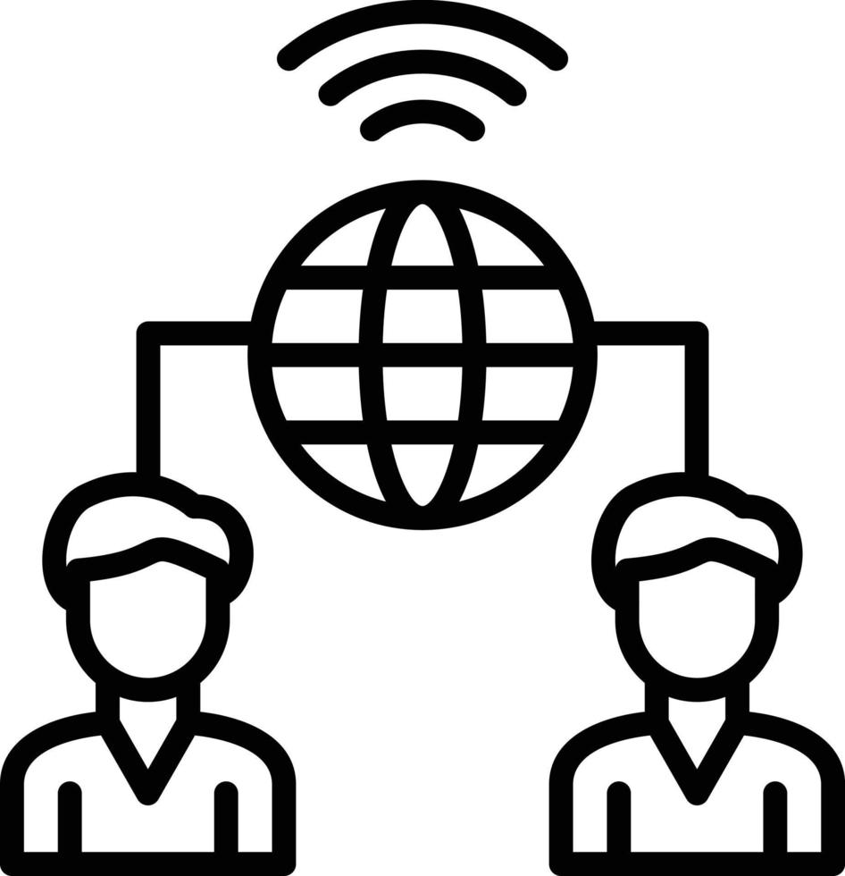 Network Connection Line Icon 10926066 Vector Art At Vecteezy