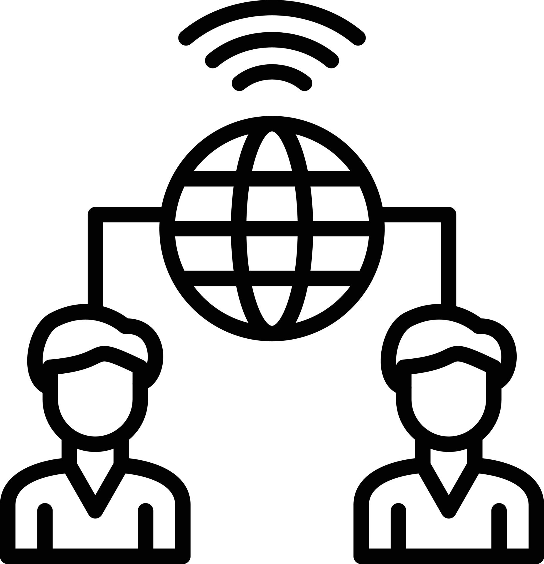 Network Connection Line Icon 10926066 Vector Art At Vecteezy