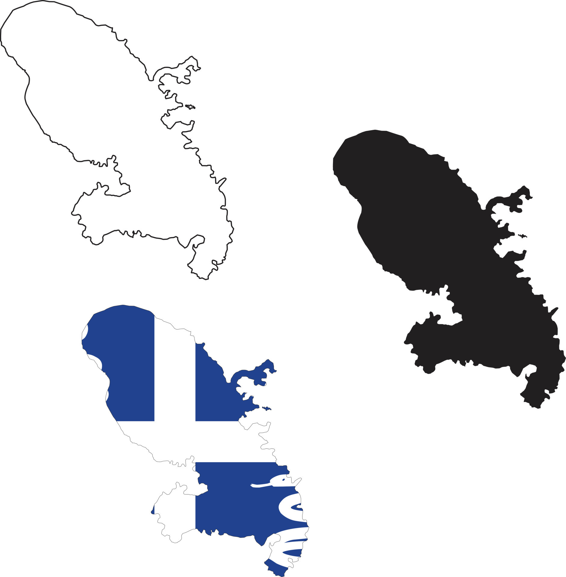 Map of French Martinique Island with flag. Outline map Martinique ... Map of French Martinique Island with flag. Outline map Martinique ...