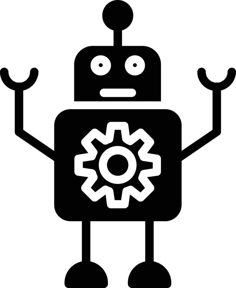 Robot Glyph Icon 10927332 Vector Art at Vecteezy Robot Glyph Icon 10927332 Vector Art at Vecteezy