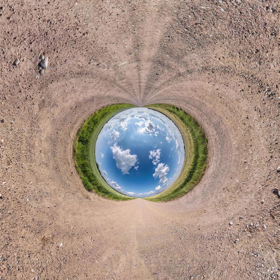 Blue Little Planet Inversion Of Tiny Planet Transformation Of Spherical Panorama 360 Degrees