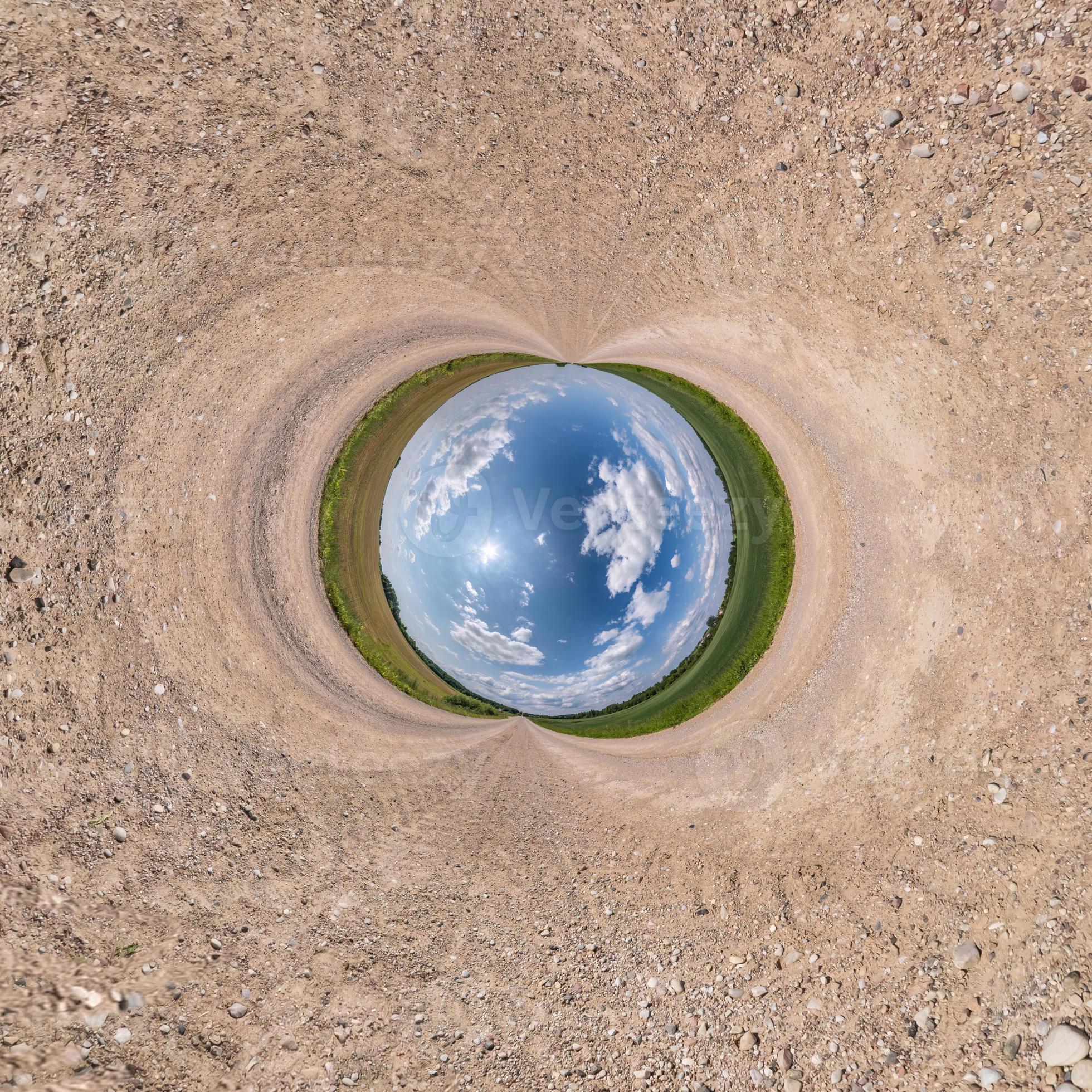 Inversion of blue little planet transformation of spherical panorama ...