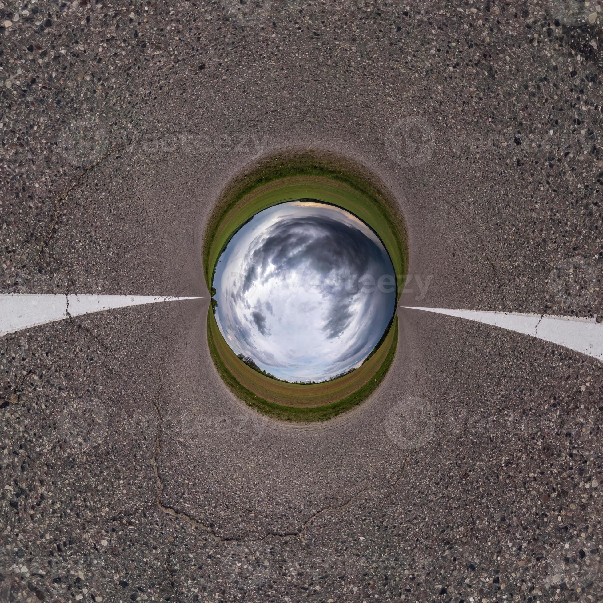 Inversion of blue little planet transformation of spherical panorama ...