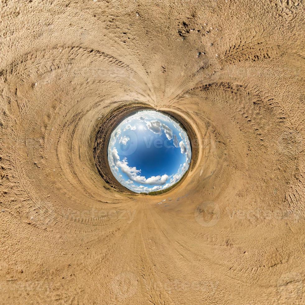 Blue Little Planet Inversion Of Tiny Planet Transformation Of Spherical Panorama 360 Degrees