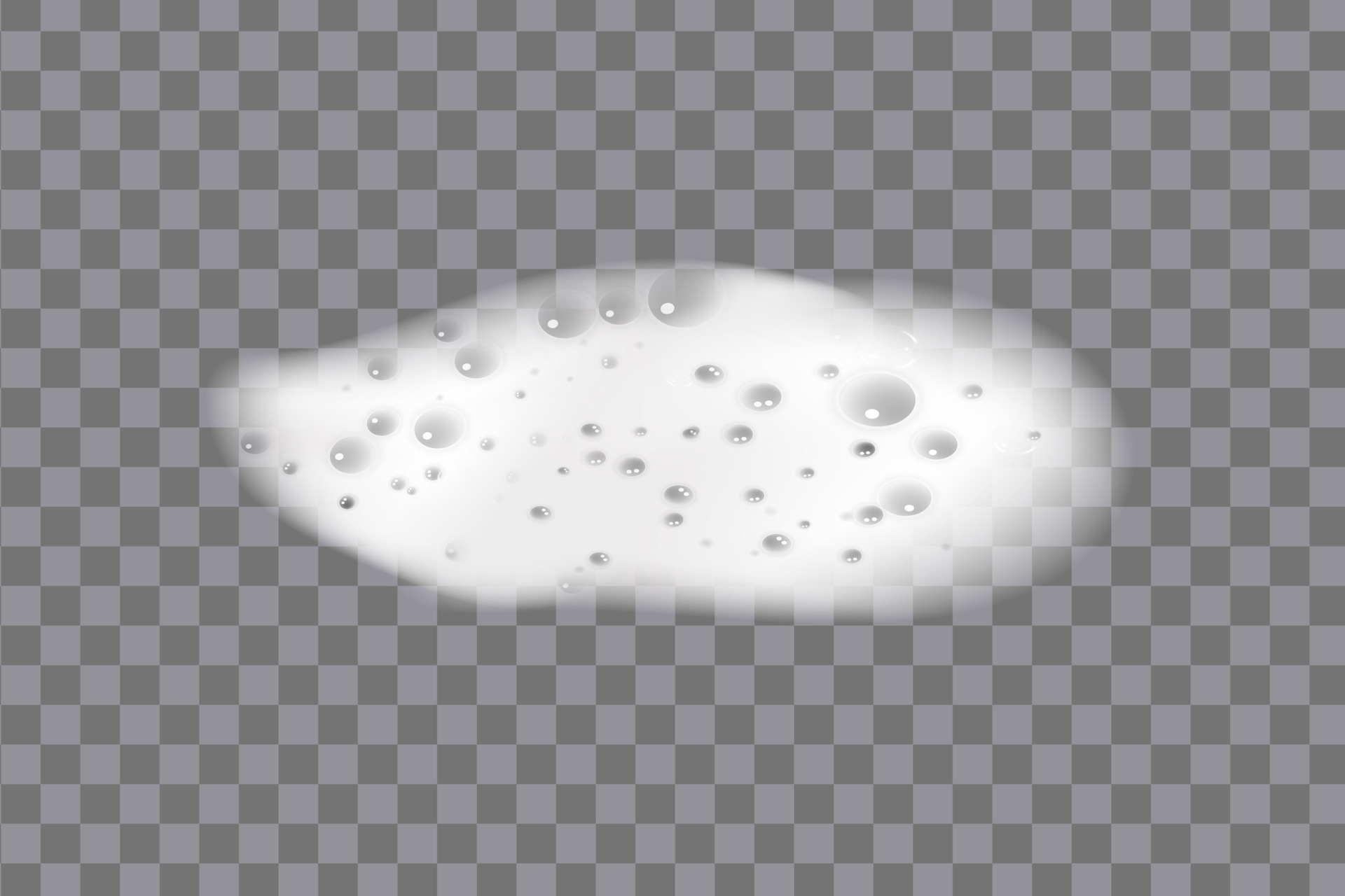 Realistic White Cold Beer Foam With Bubbles Flowing Down A Glass Goblet 10929332 Vector Art At