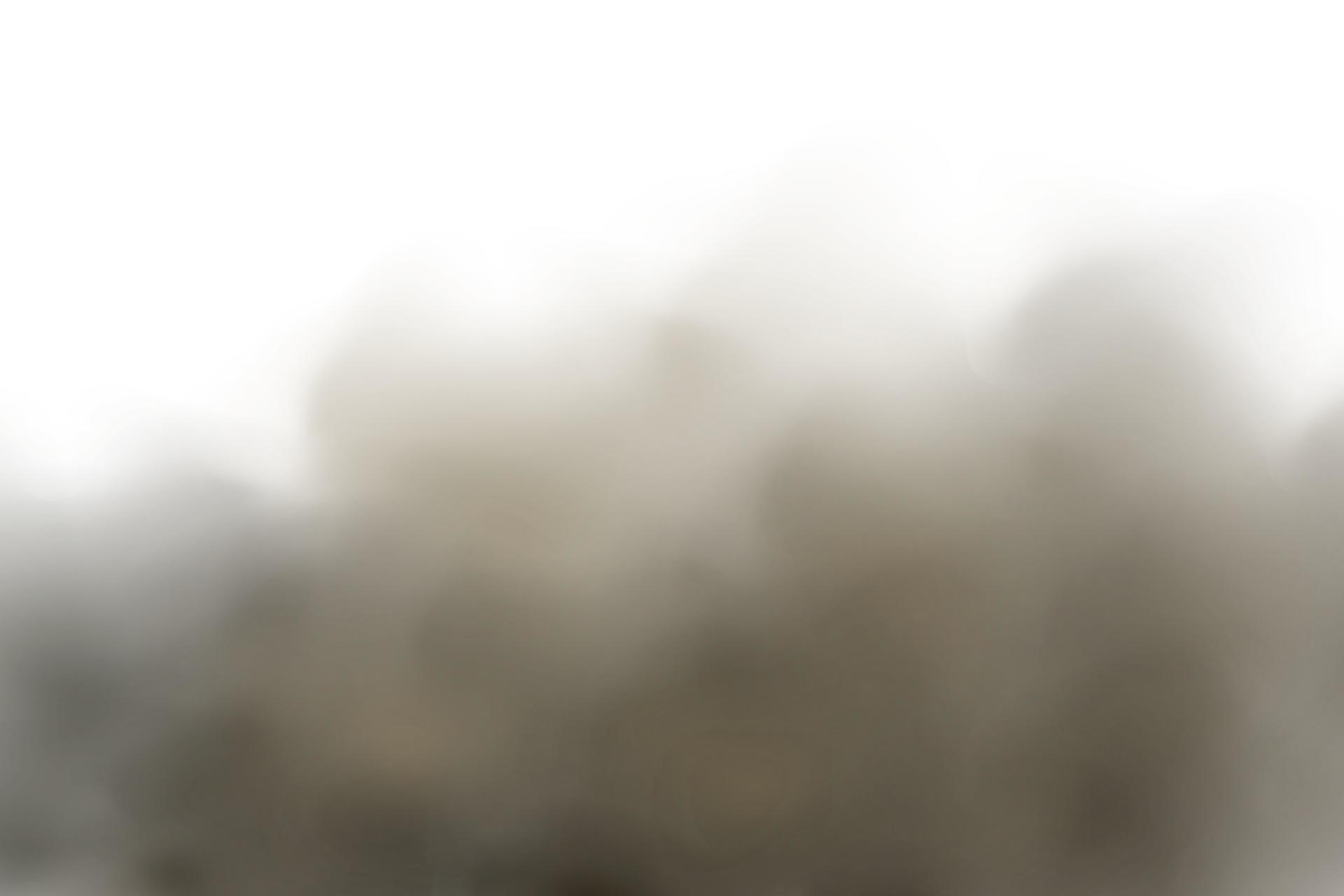 Background of a cloud of brown dust and sand with particles of flying dry sand and dirt ...