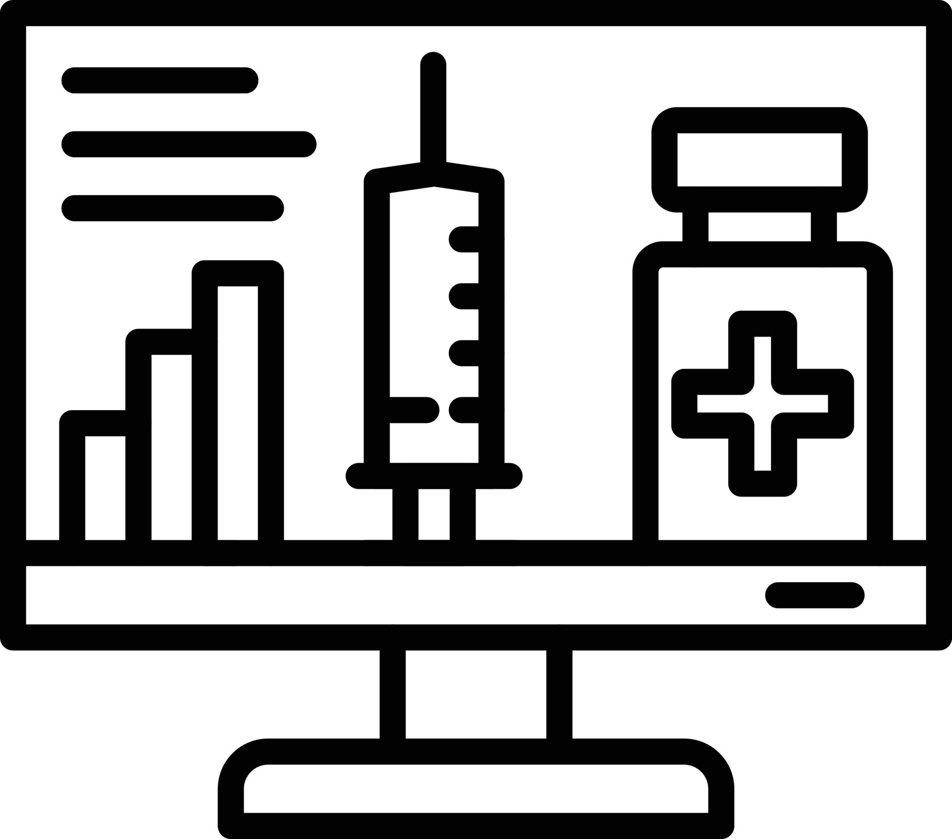 Computer Line Icon 10929856 Vector Art at Vecteezy