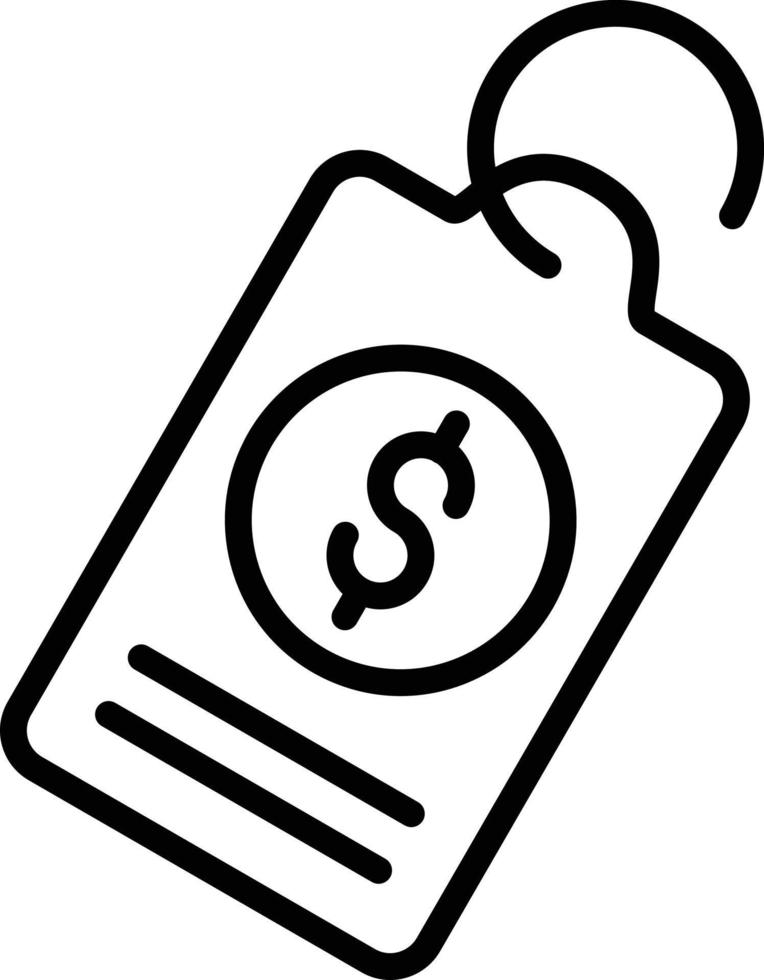 Tag Line Icon 10929914 Vector Art at Vecteezy