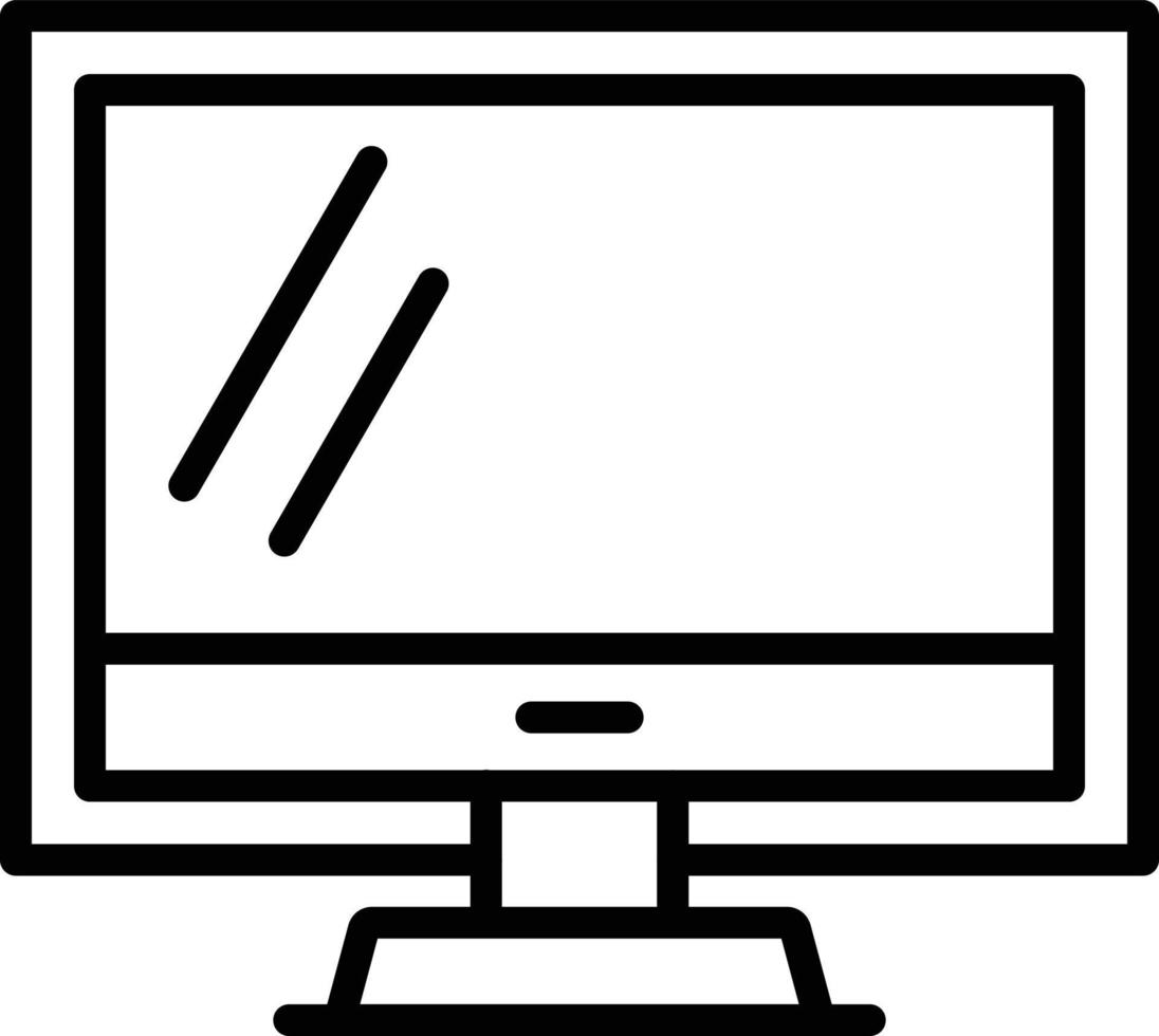 Computer Line Icon 10930166 Vector Art at Vecteezy
