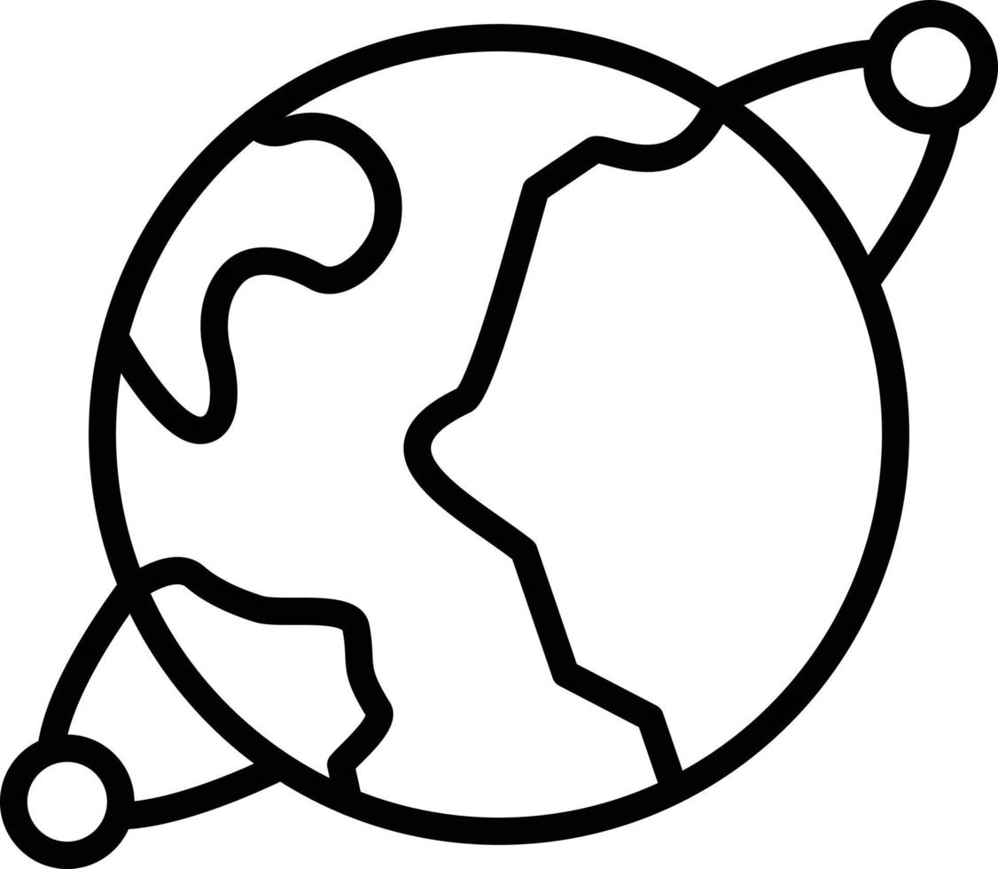 Planet Line Icon 10930493 Vector Art at Vecteezy