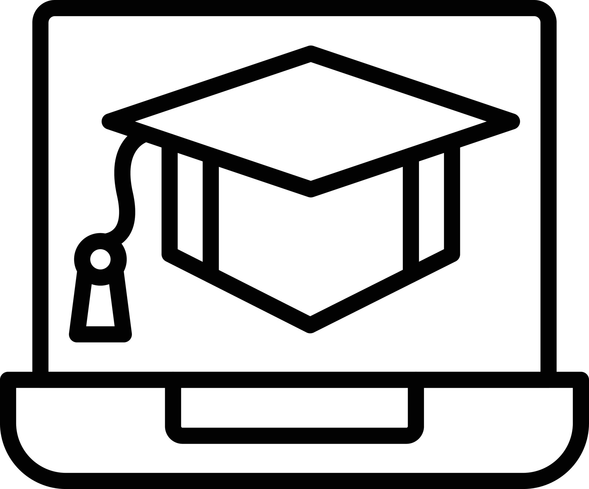 Online Learning Line Icon 10931636 Vector Art at Vecteezy