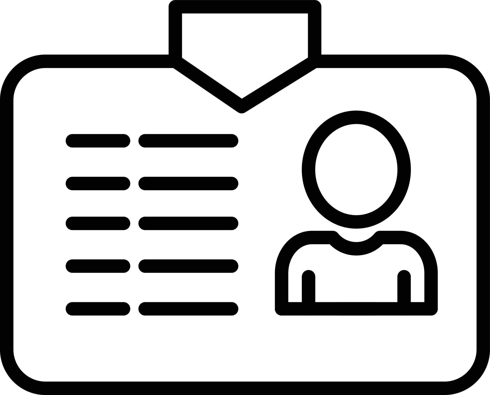 Id Card Line Icon 10932178 Vector Art at Vecteezy Id Card Line Icon 10932178 Vector Art at Vecteezy