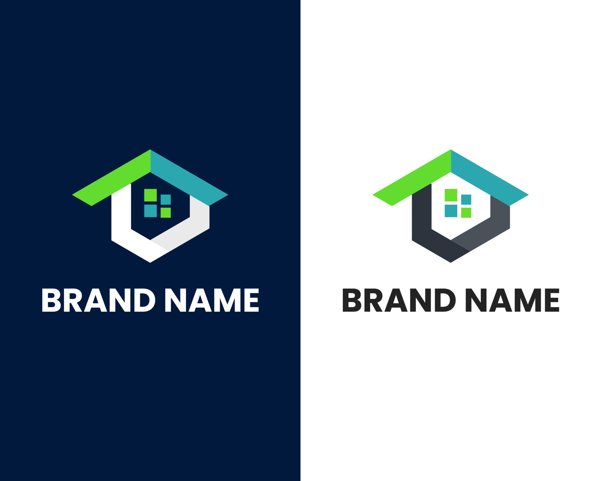 home mark modern logo design template 10933410 Vector Art at Vecteezy