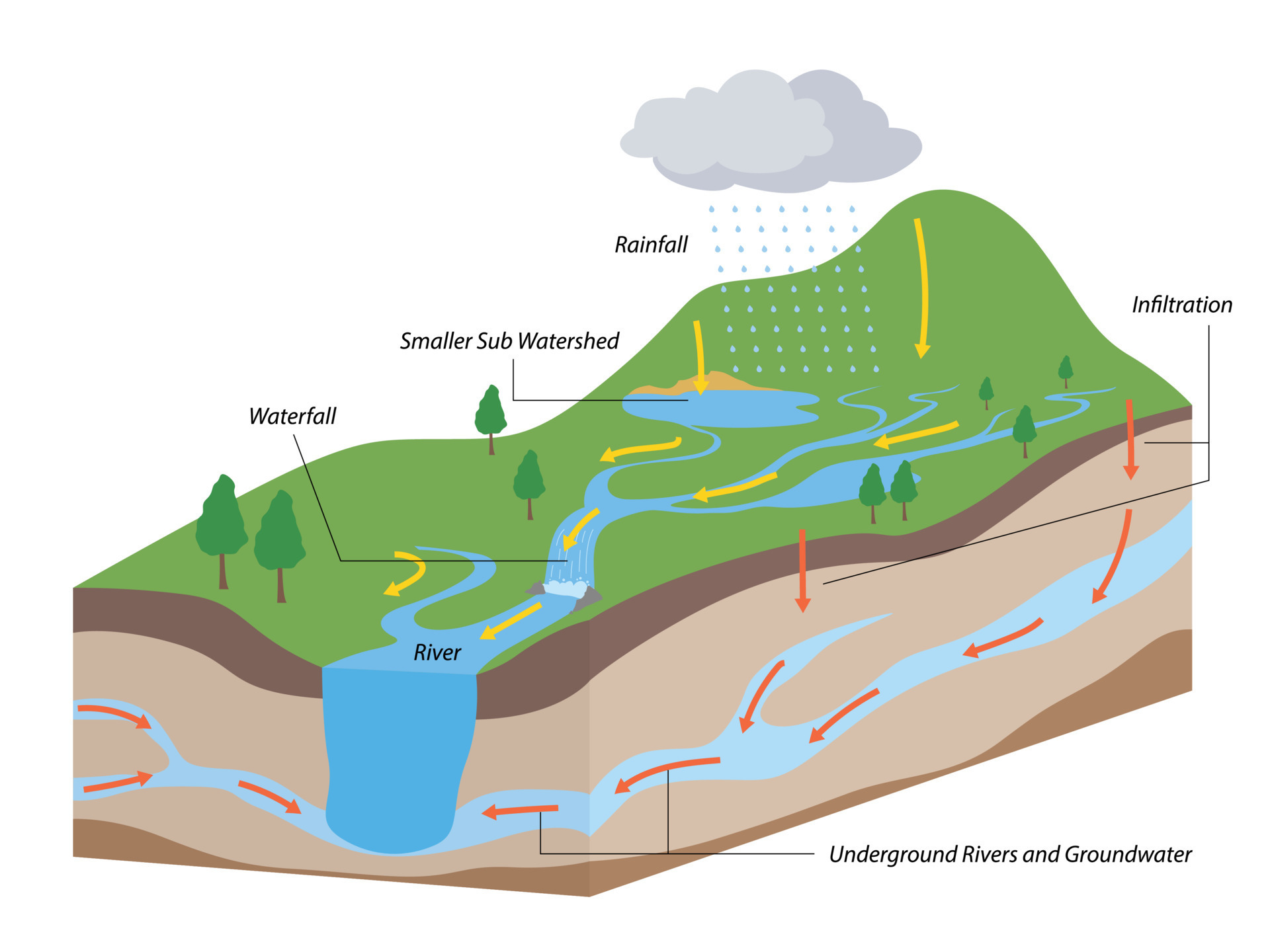 Streams And Rivers Diagram