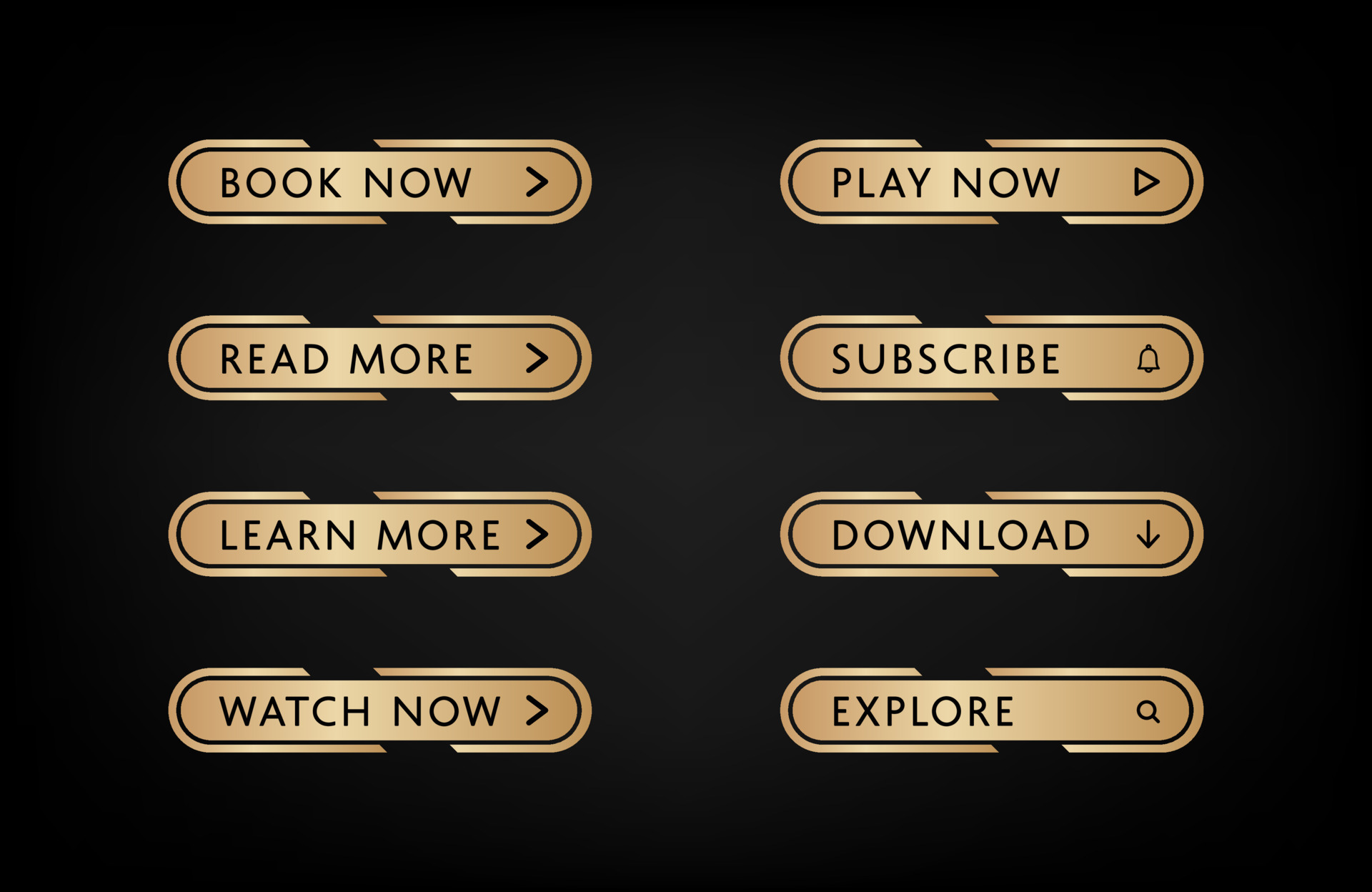 Web buttons collection for different purposes 10940954 Vector Art at Vecteezy