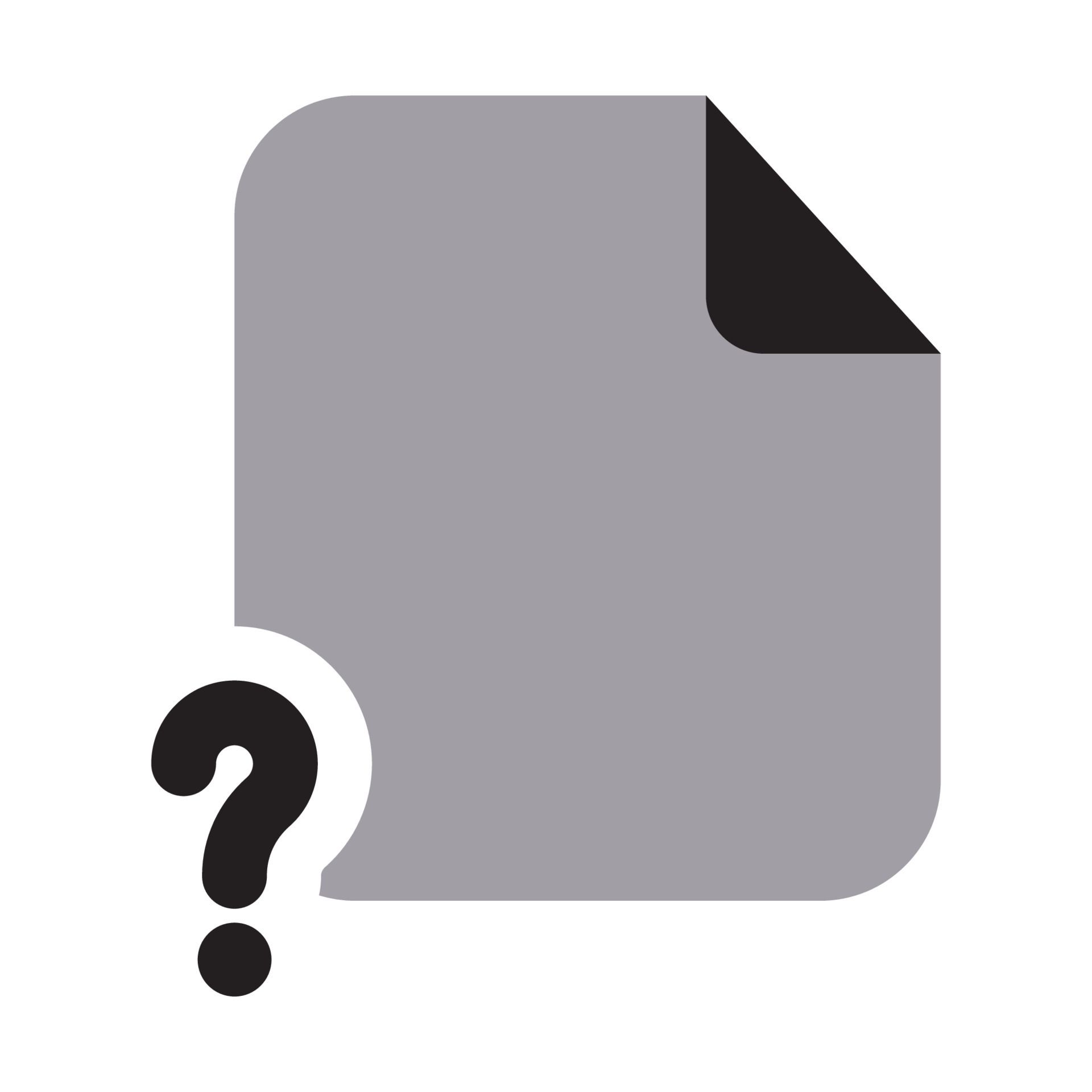 Unknown Files Icon Two Tone Solid 10941047 Vector Art at Vecteezy