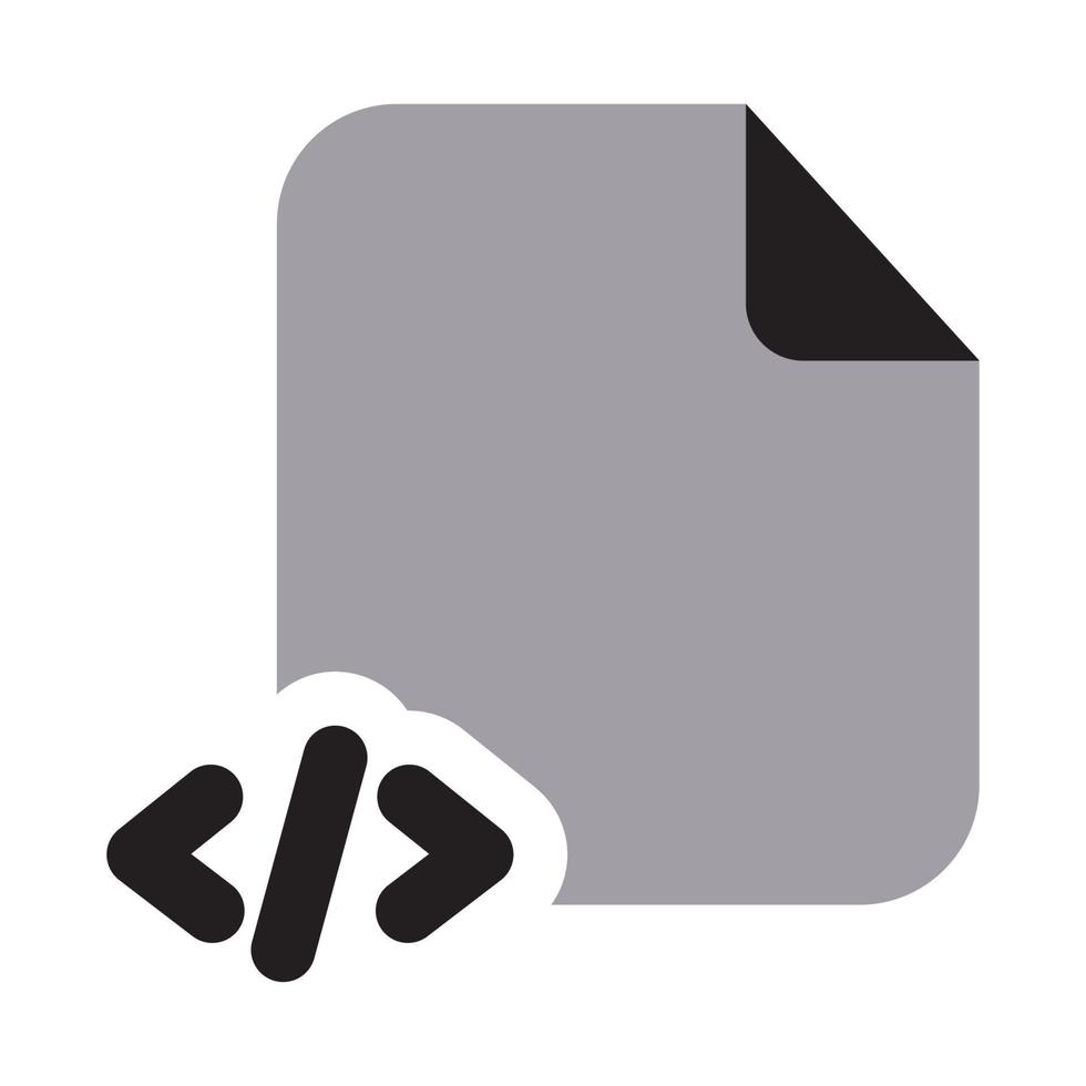 Coding Files Icon Two Tone Solid 10941049 Vector Art at Vecteezy