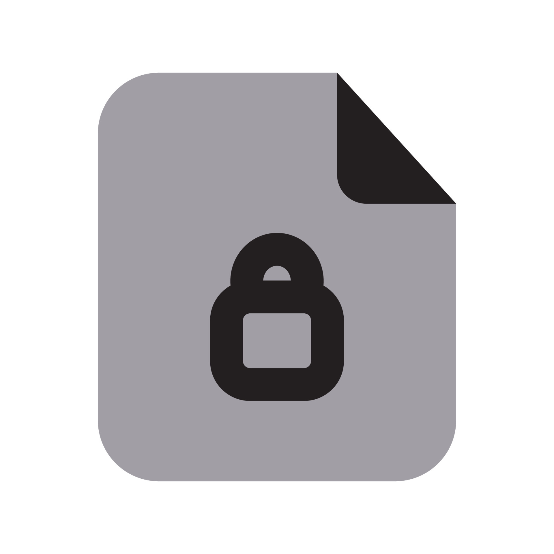 Lock File Icon Two Tone Solid 10941066 Vector Art at Vecteezy
