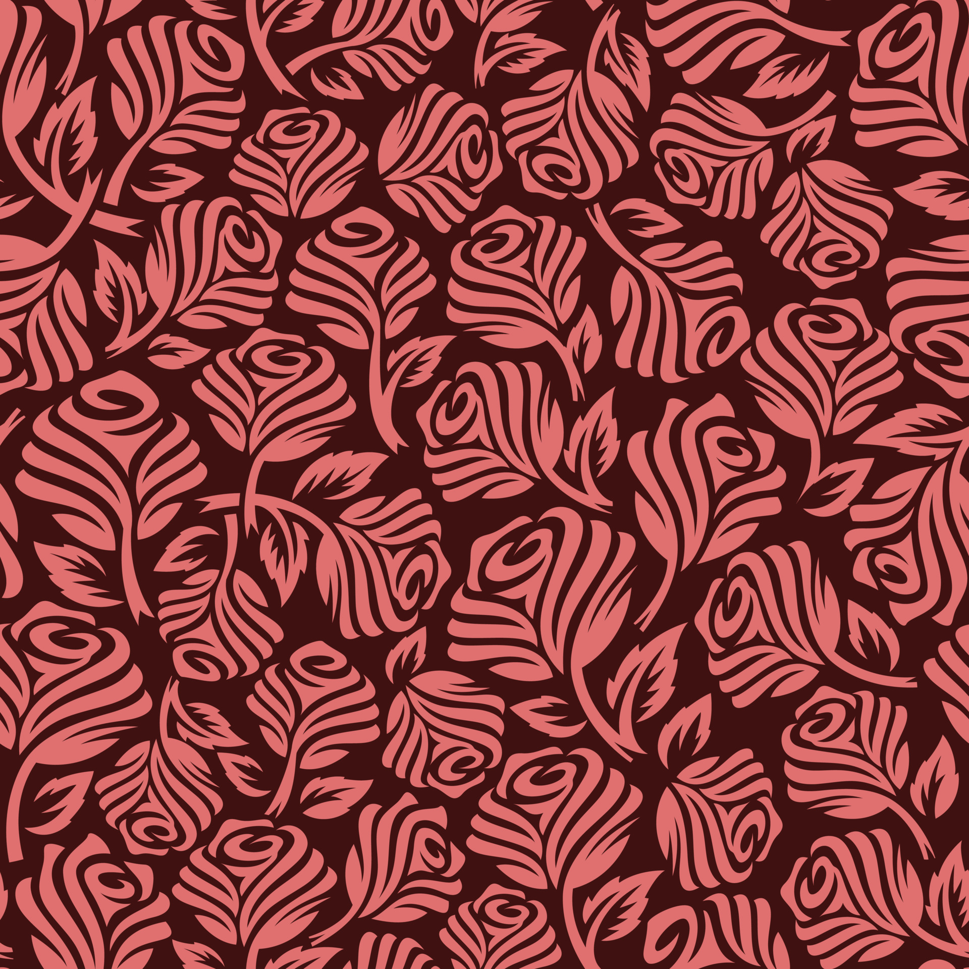 vector seamless pattern roses 10942348 Vector Art at Vecteezy