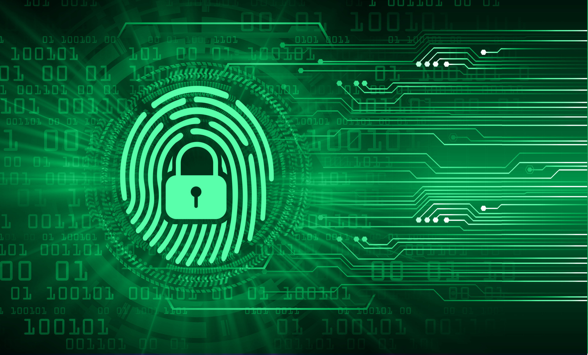 Finger Print Network Cyber Security Background Hand 10945451 Vector Art At Vecteezy
