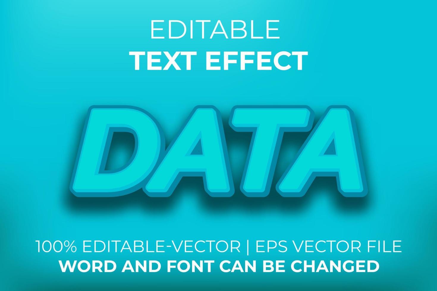 Data text effect, easy to edit 10947022 Vector Art at Vecteezy