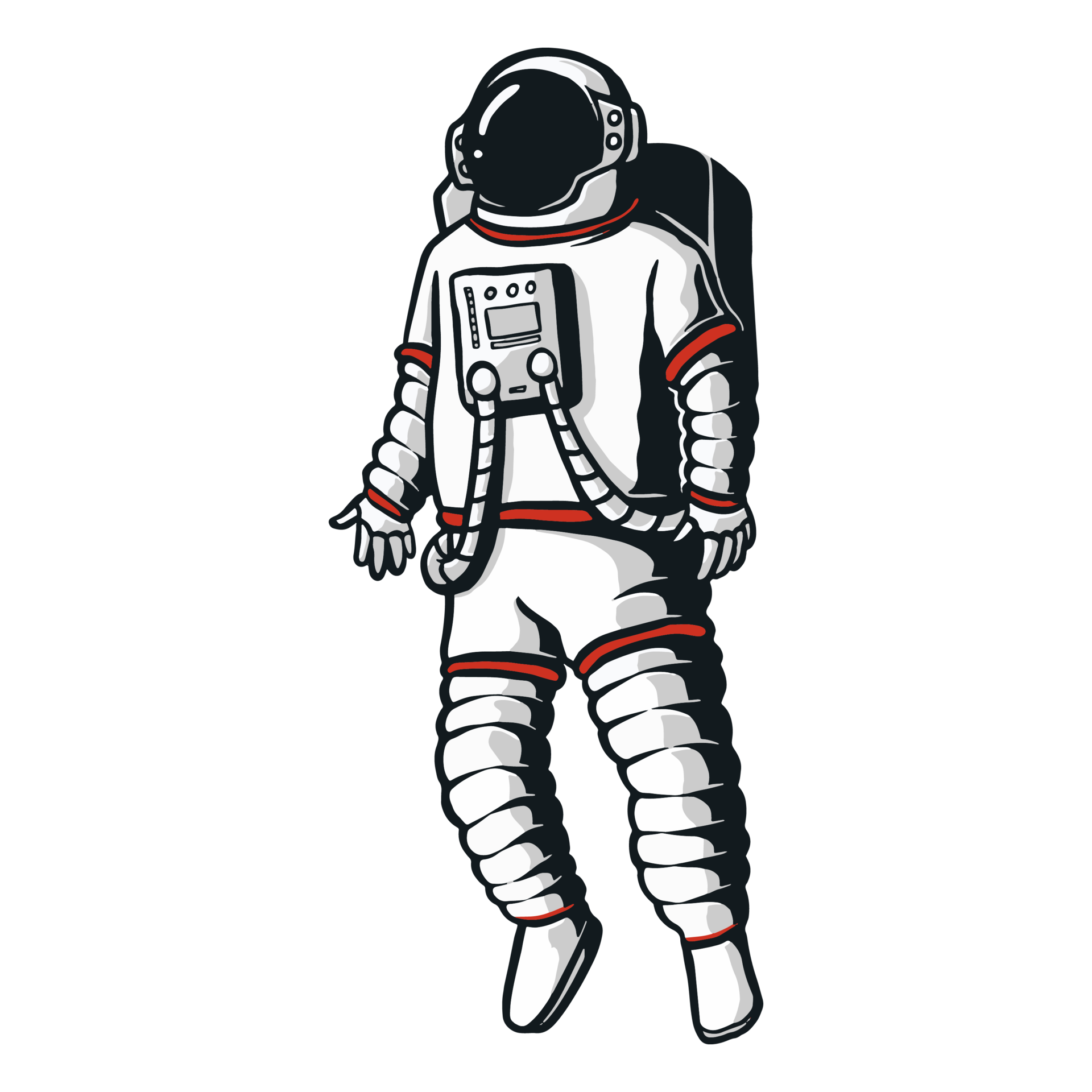 Floating Astronaut Illustration Floating Astronaut Illustration