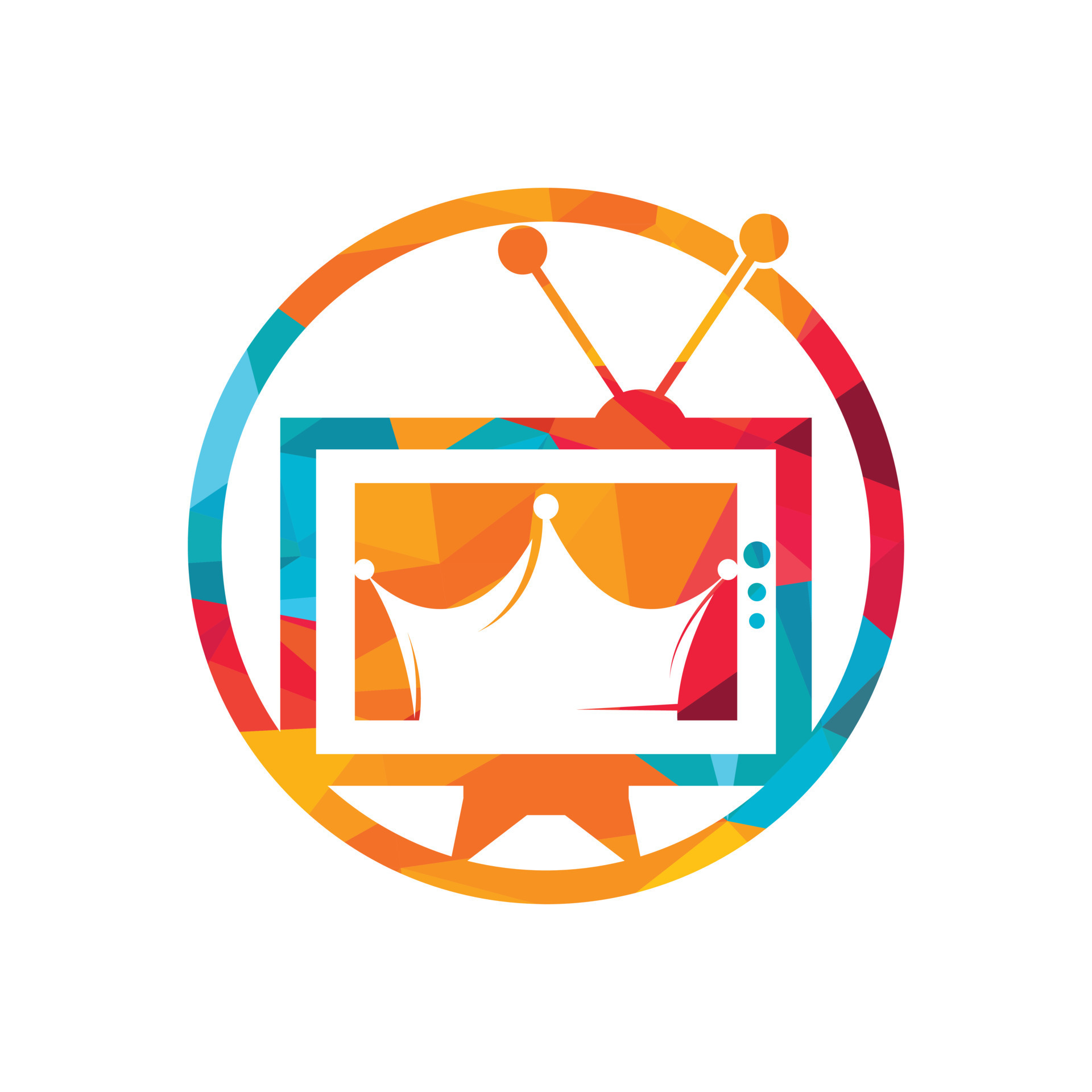 King TV vector logo design template. 10949782 Vector Art at Vecteezy