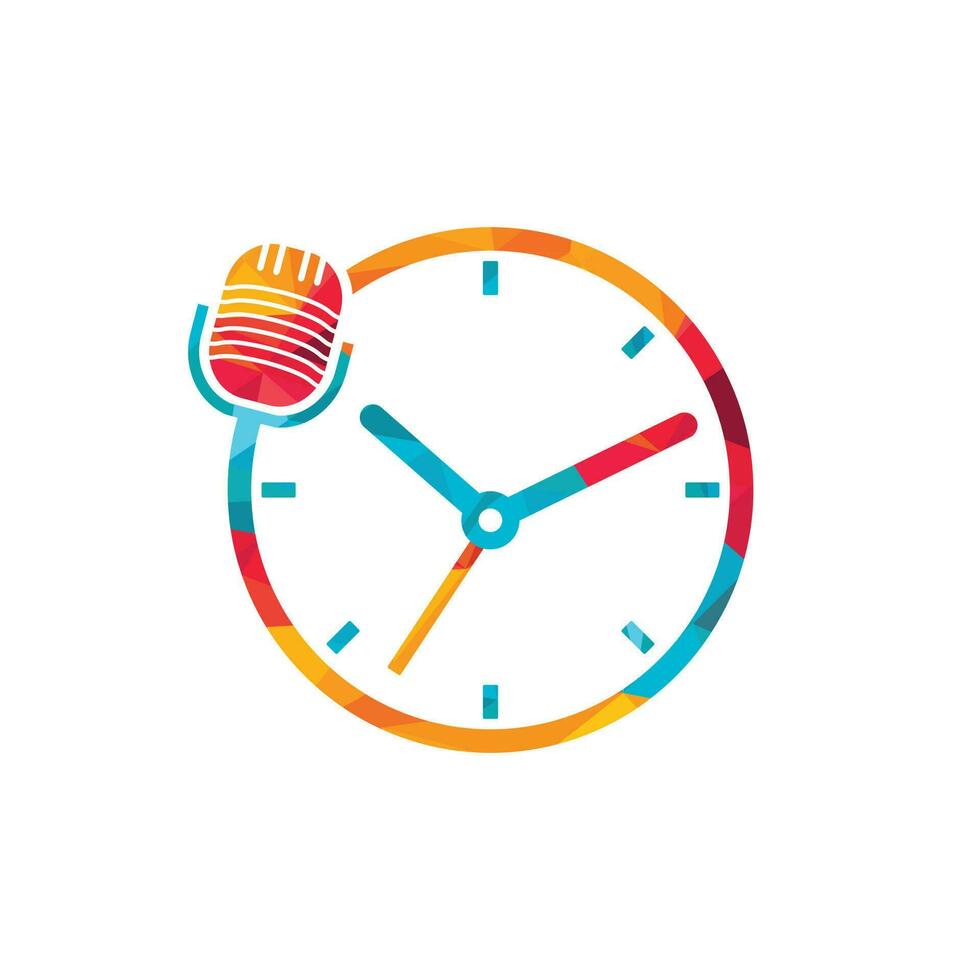 Podcast time vector logo design template. 10949897 Vector Art at Vecteezy Podcast time vector logo design template. 10949897 Vector Art at Vecteezy
