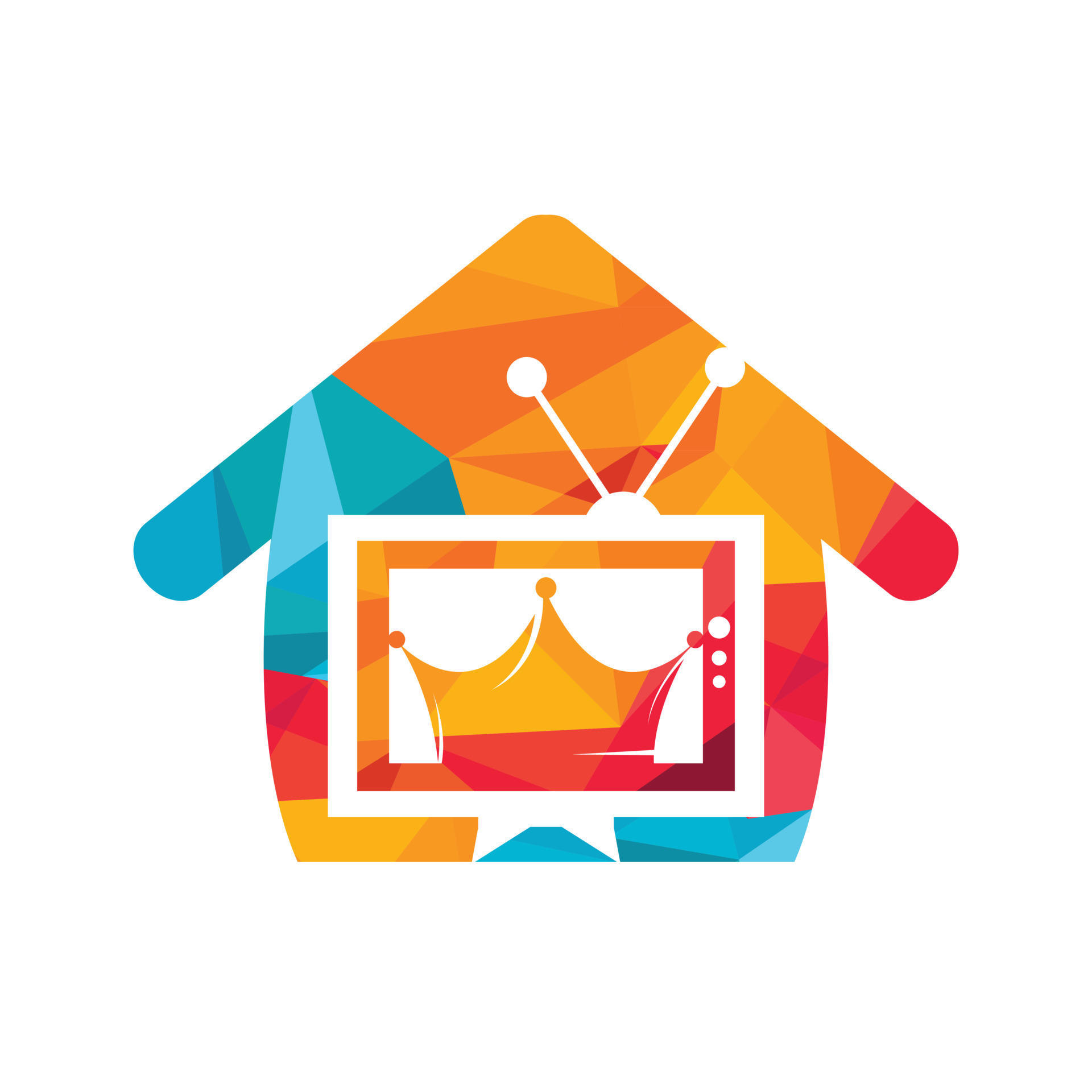 King TV vector logo design template. 10950045 Vector Art at Vecteezy