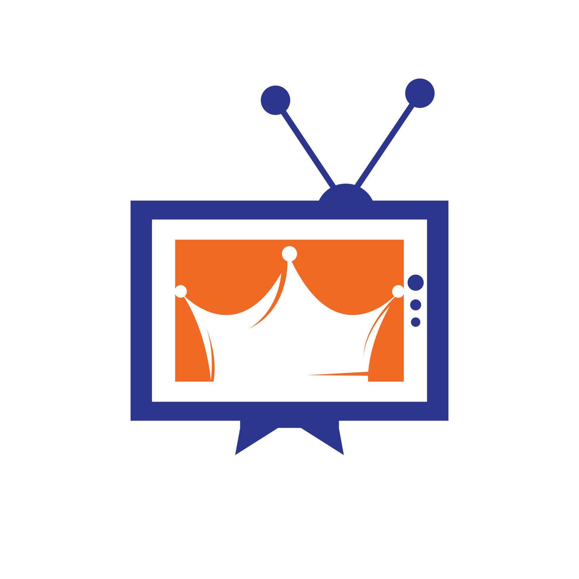 King TV vector logo design template. 10950816 Vector Art at Vecteezy