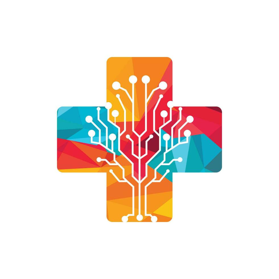 Medical tech vector logo design. 10951146 Vector Art at Vecteezy Medical tech vector logo design. 10951146 Vector Art at Vecteezy