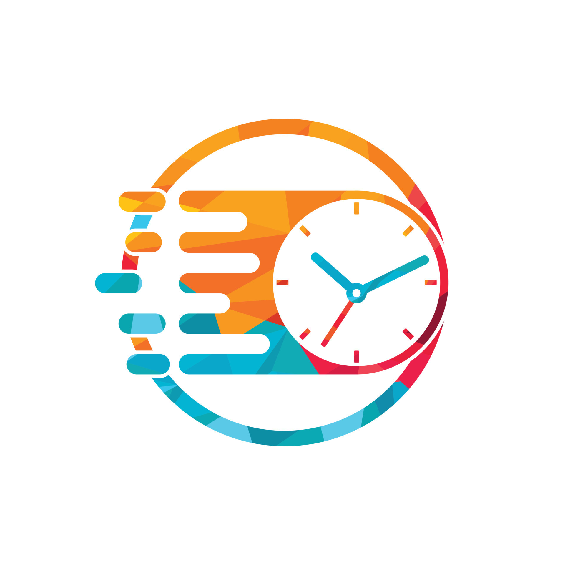 Speed time vector logo design template. Faster clock icon vector design. 10951486 Vector Art at ...