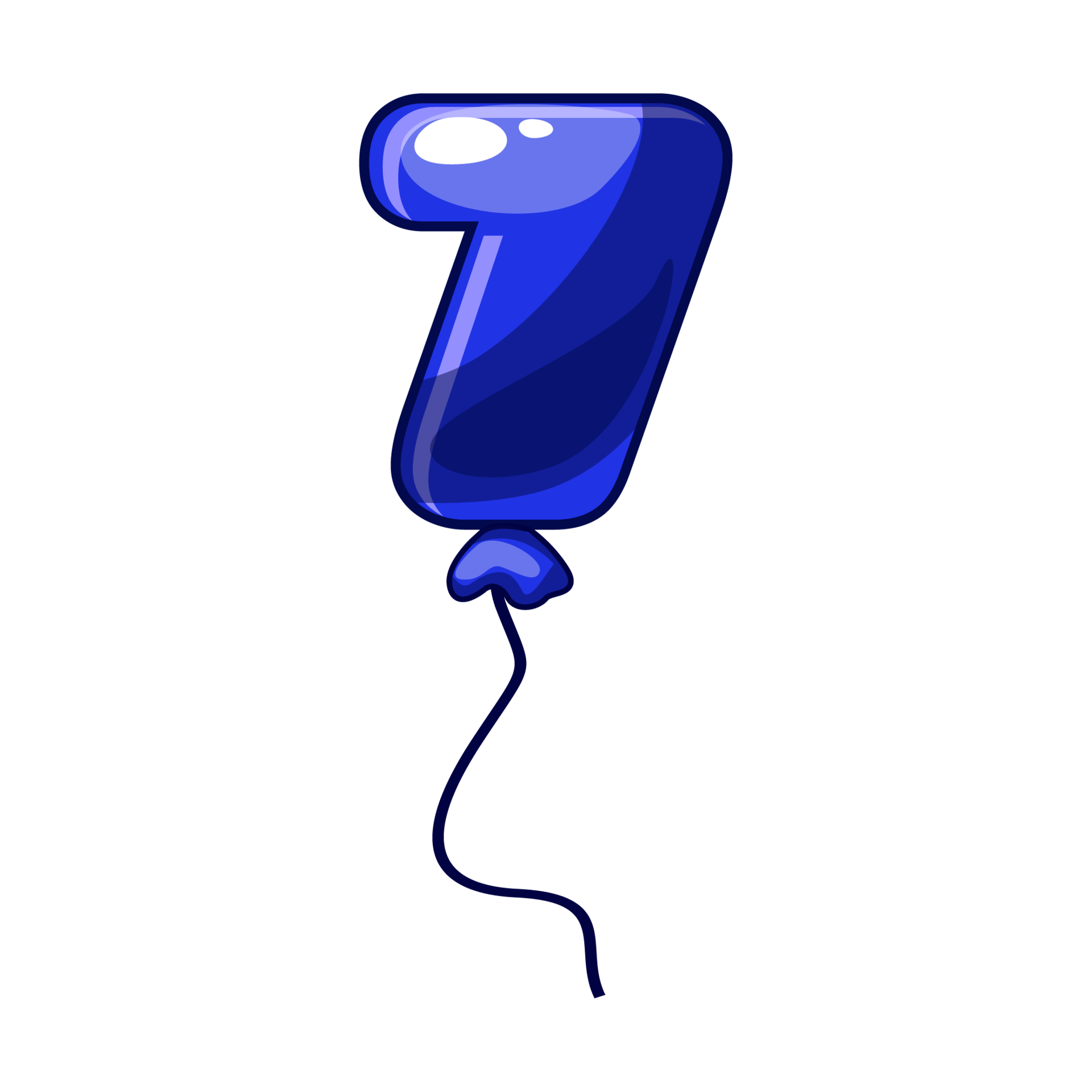 Cartoon Balloon Number Font Kids Figure 10951600 PNG, 49% OFF