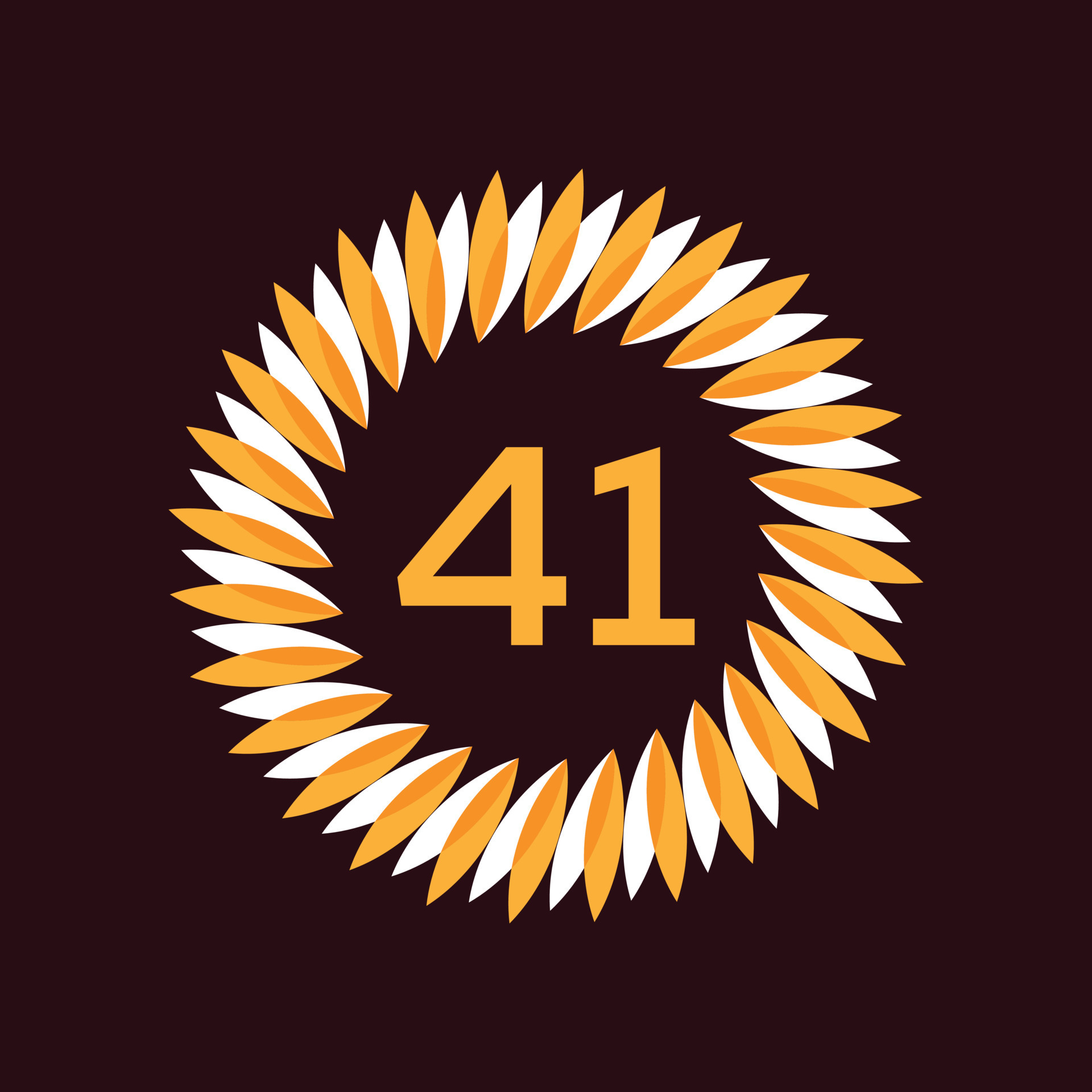 Number 41 initial logo template, digit with floral frame 10952435 ... Number 41 initial logo template, digit with floral frame 10952435 ...