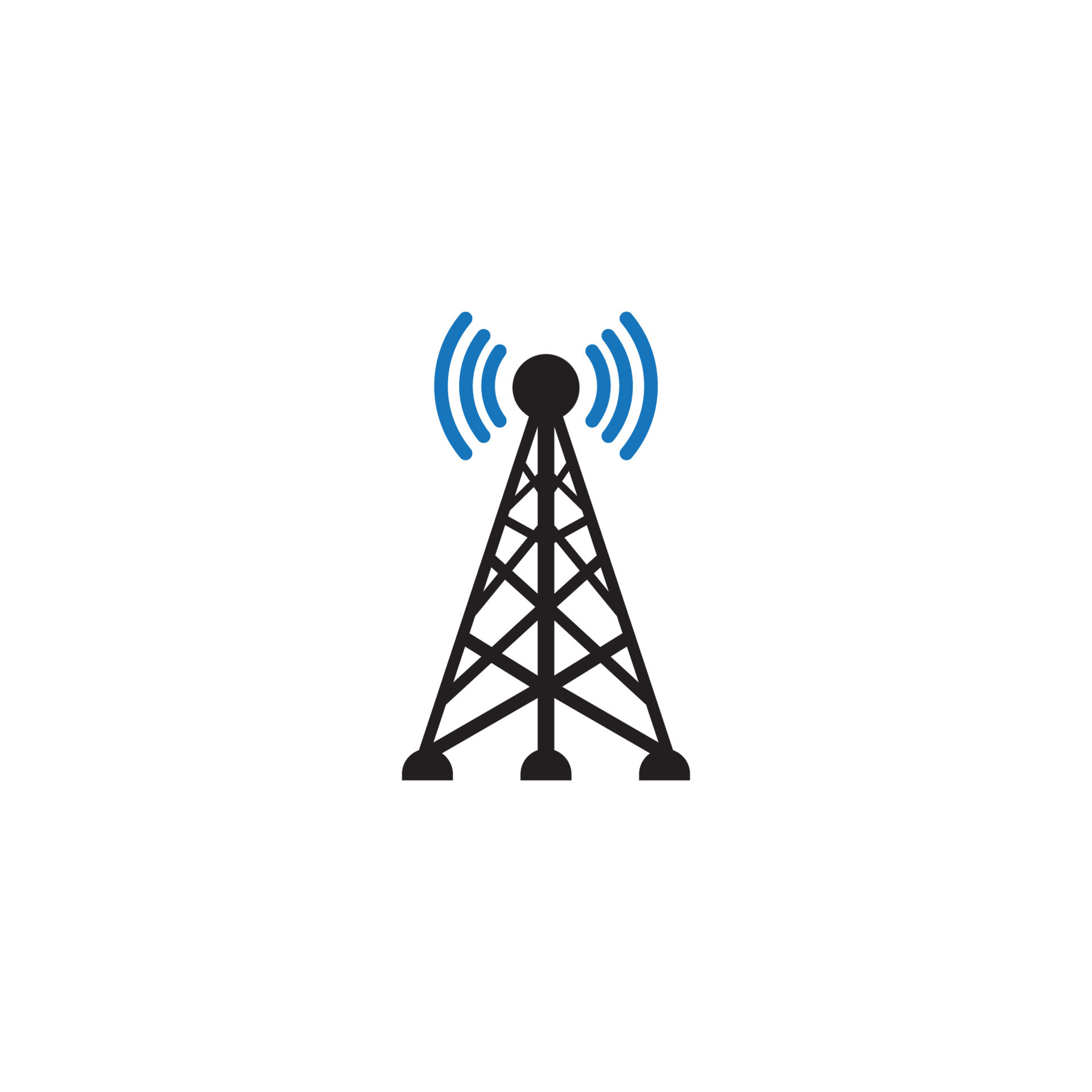Network Tower Icon 10960043 Vector Art At Vecteezy