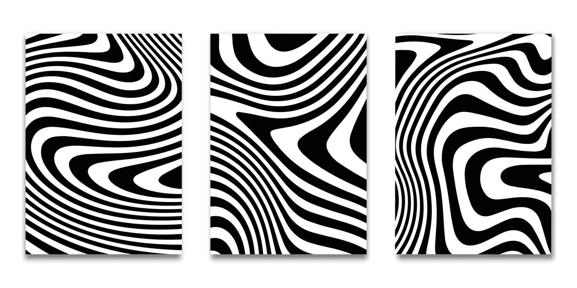 Striped Black White Background Vector Illustration 10961616 Vector Art