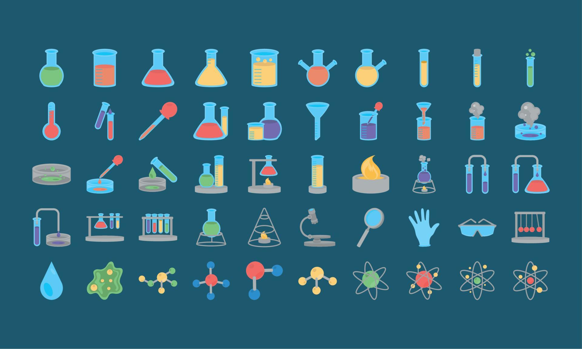 Science Laboratory Equipment 10961842 Vector Art At Vecteezy