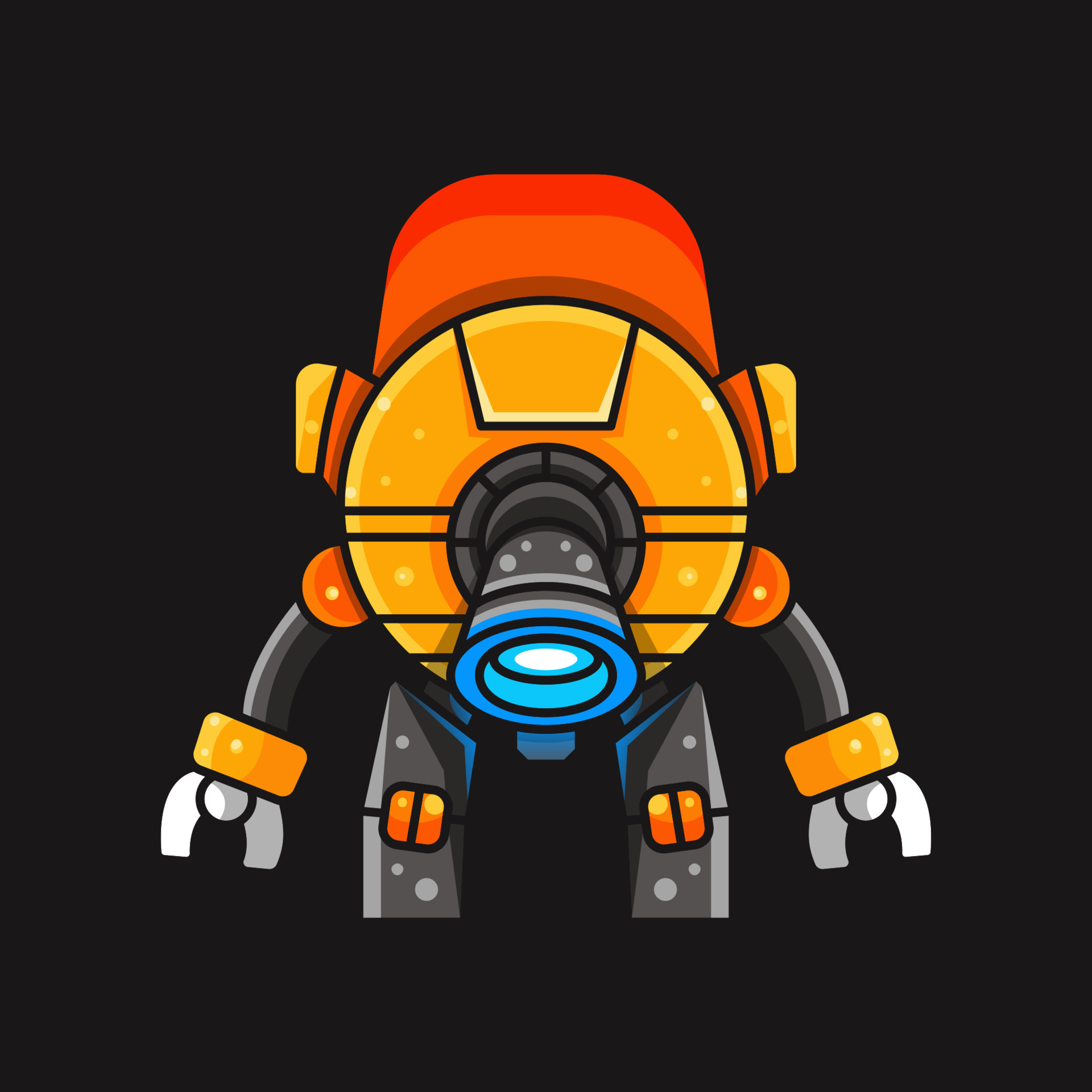 ilustración de robot espacial 10962126 Vector en Vecteezy