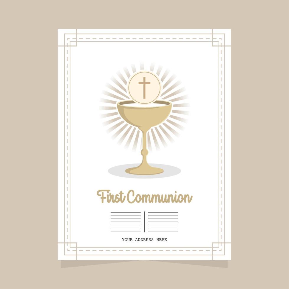 tarjeta de felicitacion de primera comunion 10962408 Vector en Vecteezy tarjeta de felicitacion de primera comunion 10962408 Vector en Vecteezy