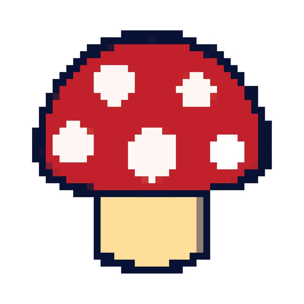 Mushroom Pixel Art 10964153 Vector Art At Vecteezy