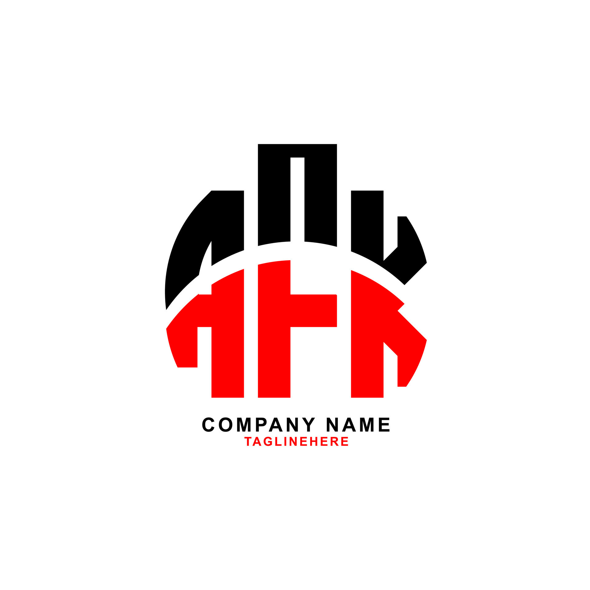Creative Afk Letter Logo Design With White Background 10965885 Vector Art At Vecteezy