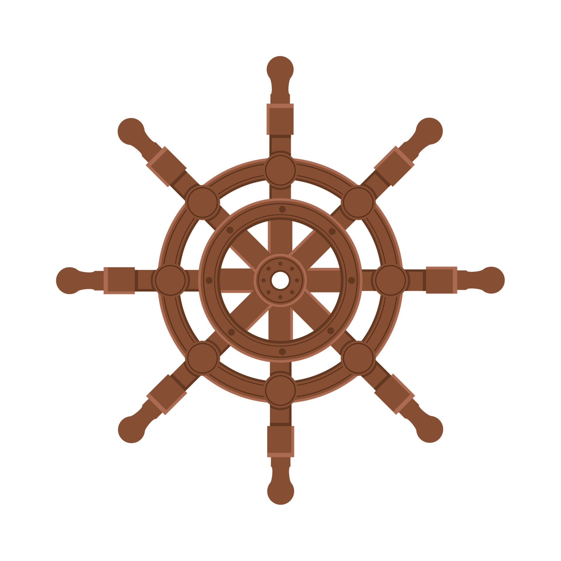 wooden steering wheel 10966340 Vector Art at Vecteezy