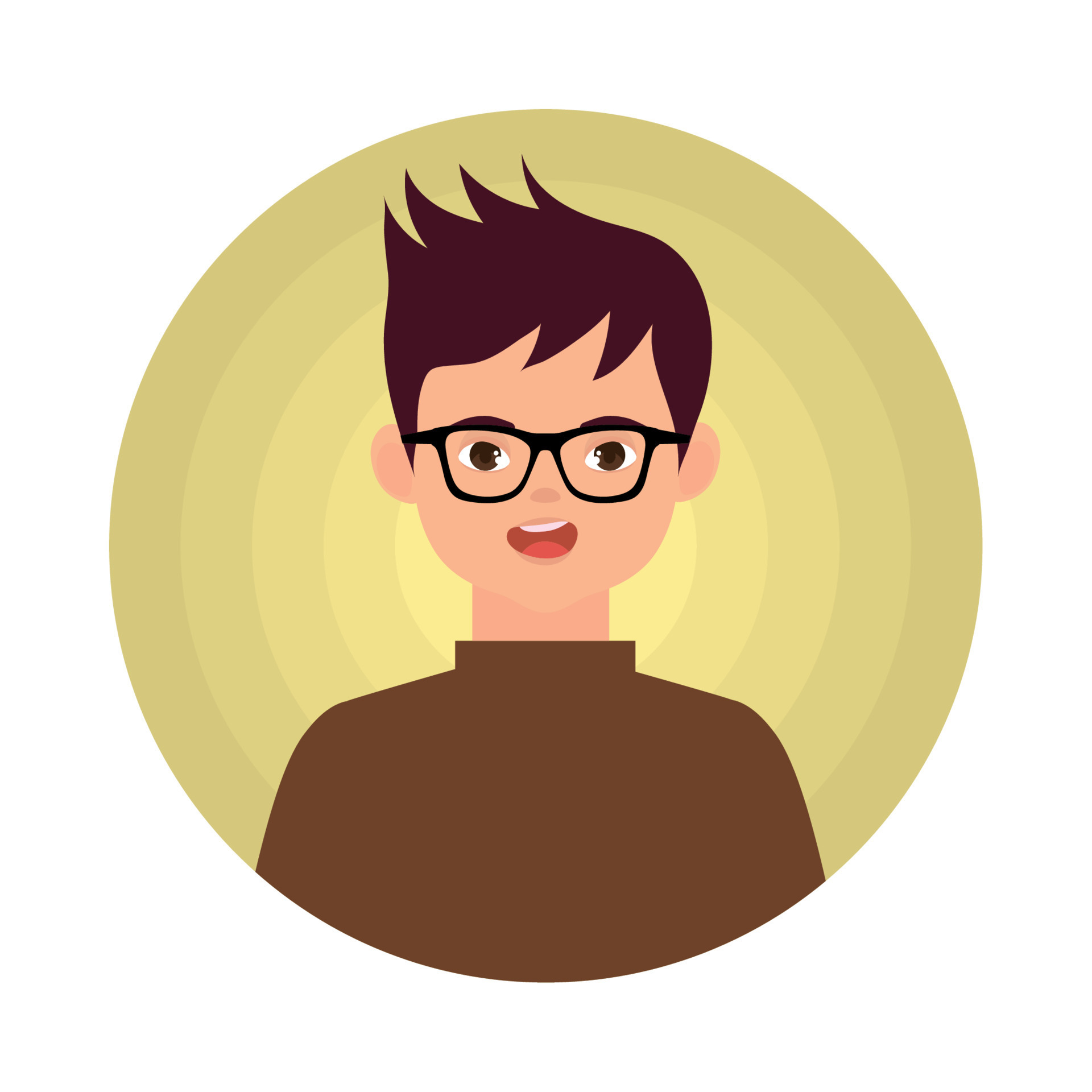 Avatar Nerd Man 10966743 Vector Art At Vecteezy